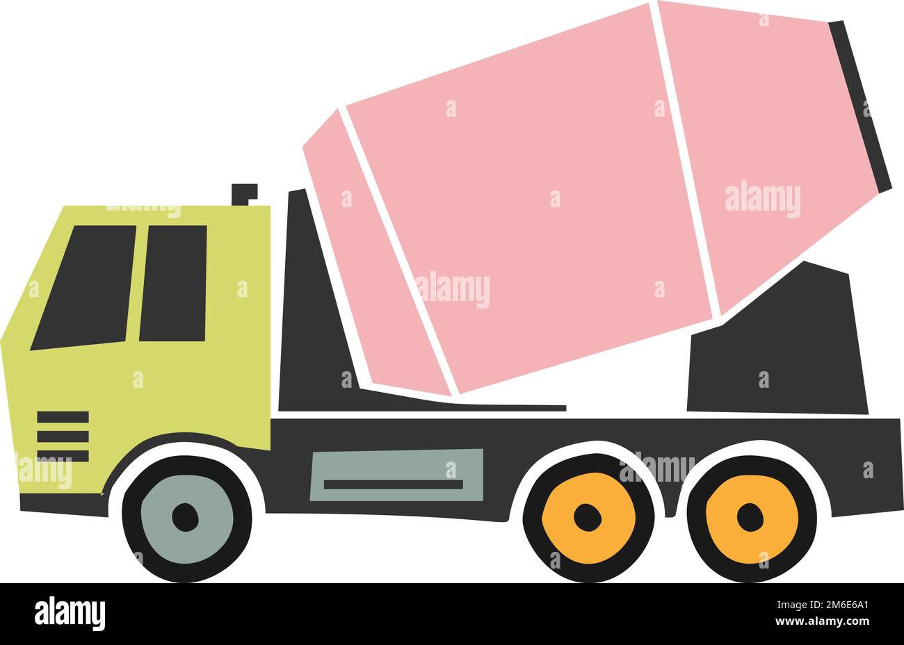 scandi style construction machinery vector illustration for children ... scandi style construction machinery vector illustration for children ...
