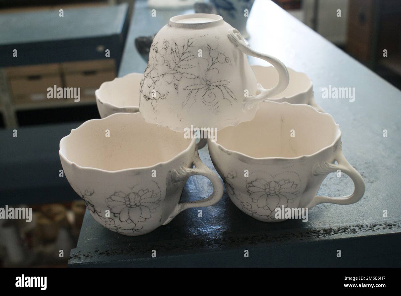 Authentic porcelain production in the famous Porcelain Manufactory in ...