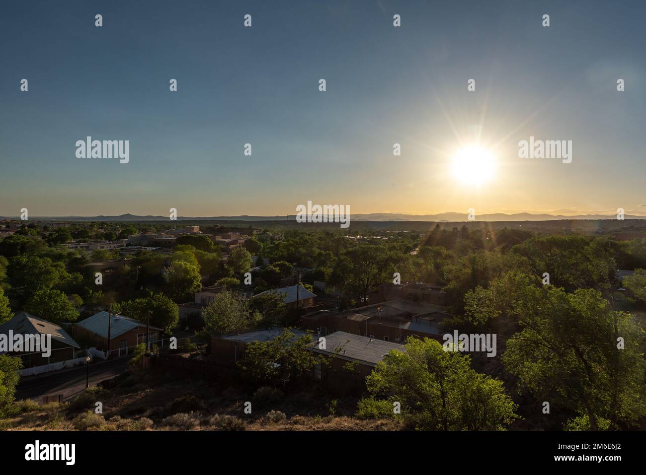 Santa fe sunset sky blue hi-res stock photography and images - Alamy