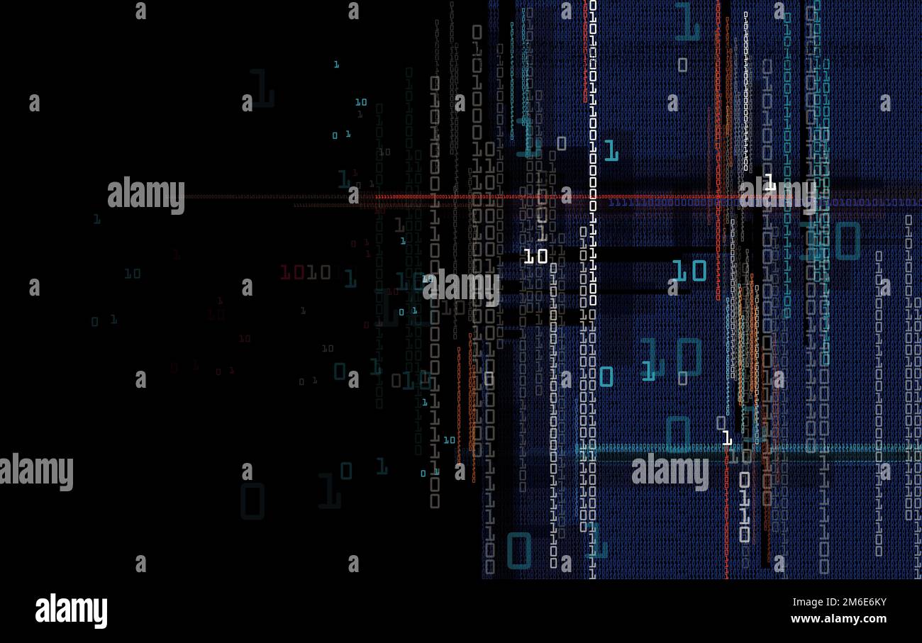 An abstract background consisting of binary numbers Stock Photo - Alamy
