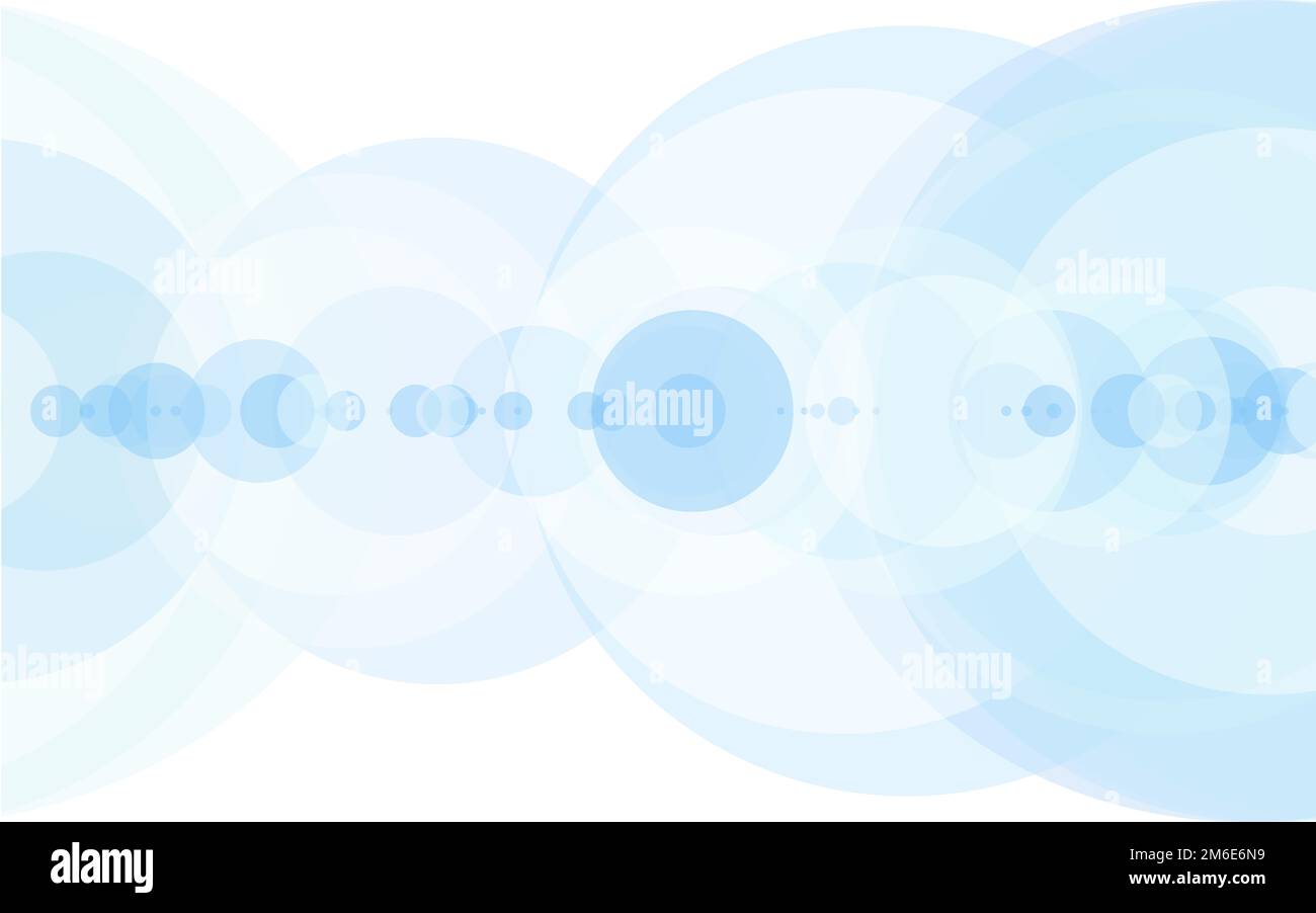 Abstract blue background with circles lines Stock Photo - Alamy