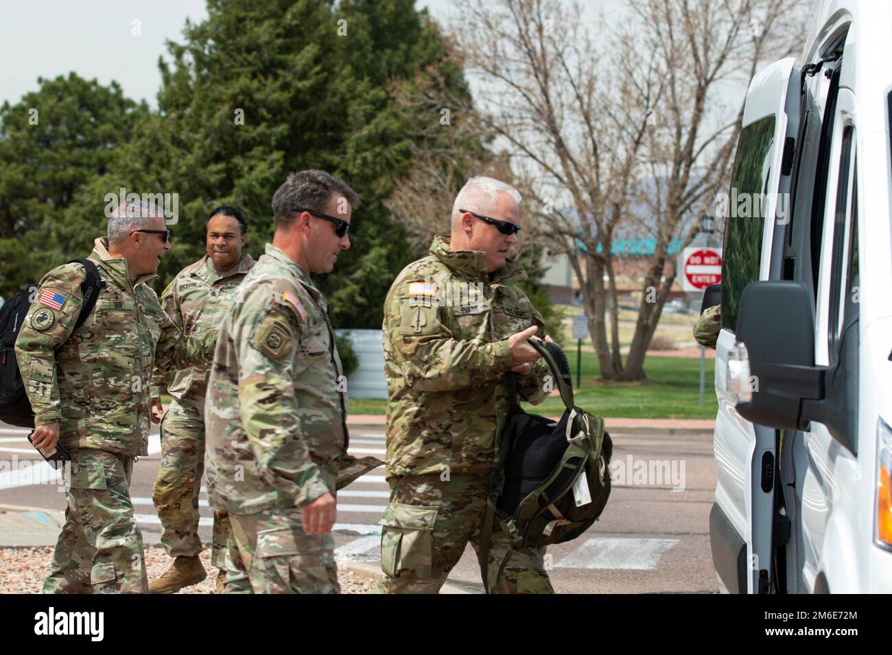 U.S. Army Lt. Gen. John R. Evans, right, commanding general of U.S. Army North, Maj. Gen ...