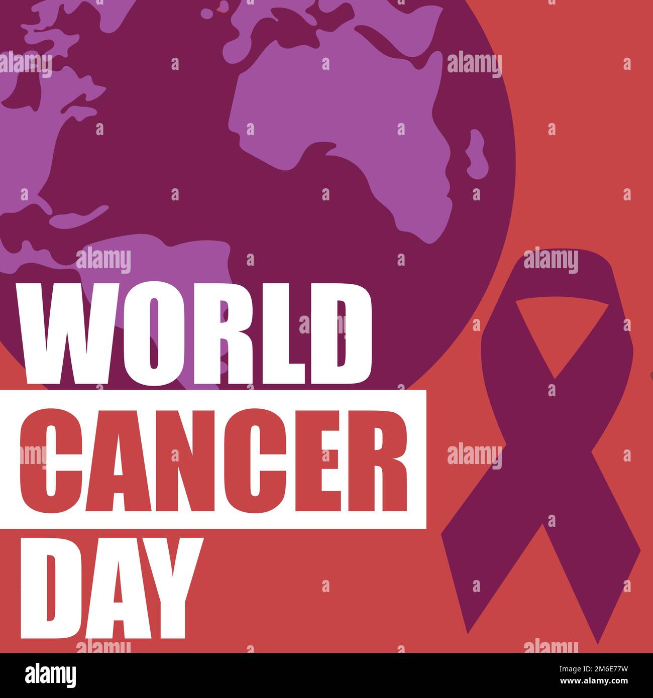 Vector banner design for world cancer day that is on 4th of February ...