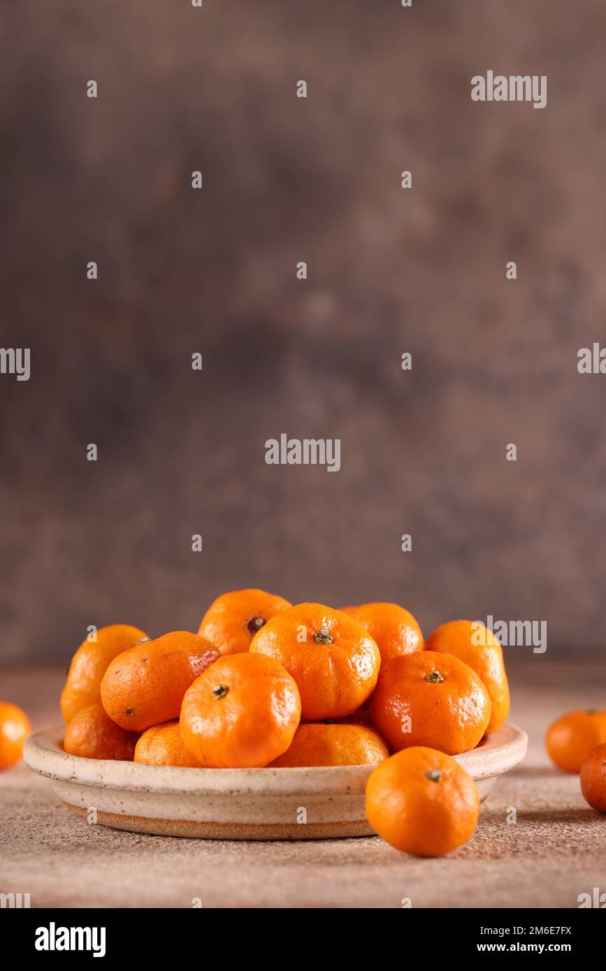 fresh organic fruit citrus tangerine Stock Photo - Alamy