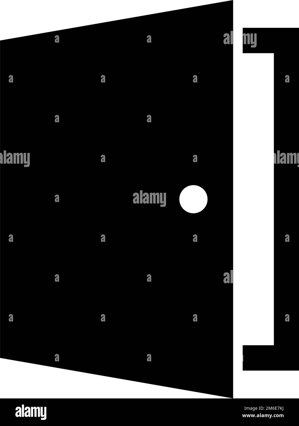 Open door silhouette icon. Entrance. Editable vector Stock Vector Image & Art - Alamy