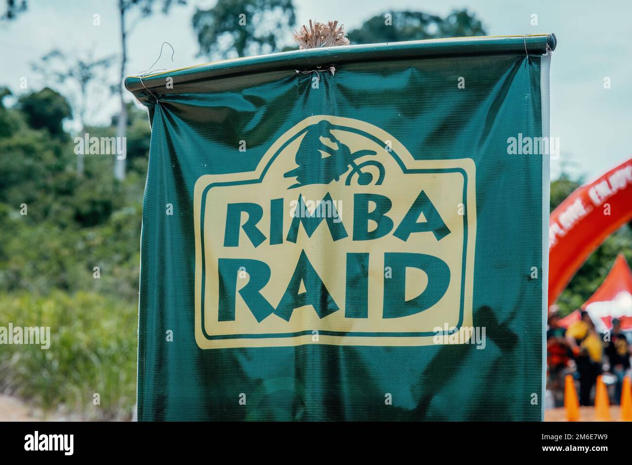 Pahang, Malaysia - Sept 24, 2022 Rimba Raid signboard at Kuala Tahan ...