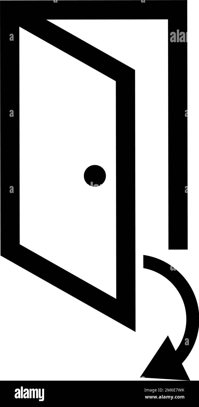 Entrance and exit doorway Stock Vector Images - Alamy