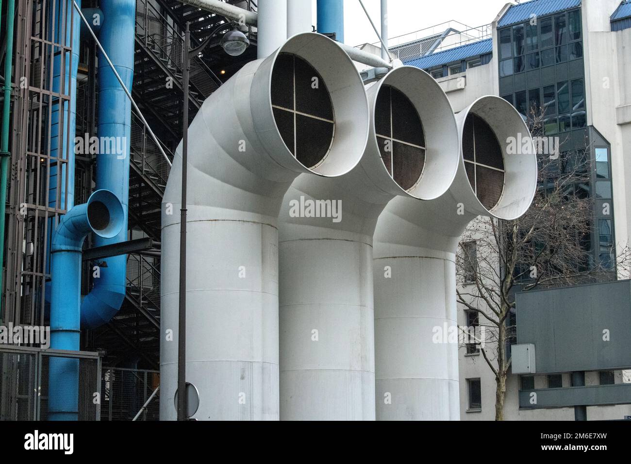 Pompidou Centre, the first major example of an 'inside-out' building in ...
