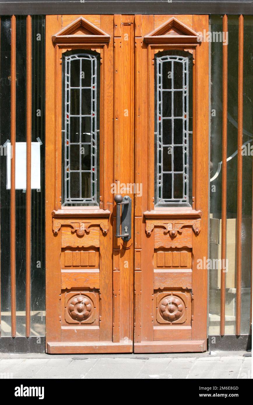 Beautiful wooden door Stock Photo - Alamy