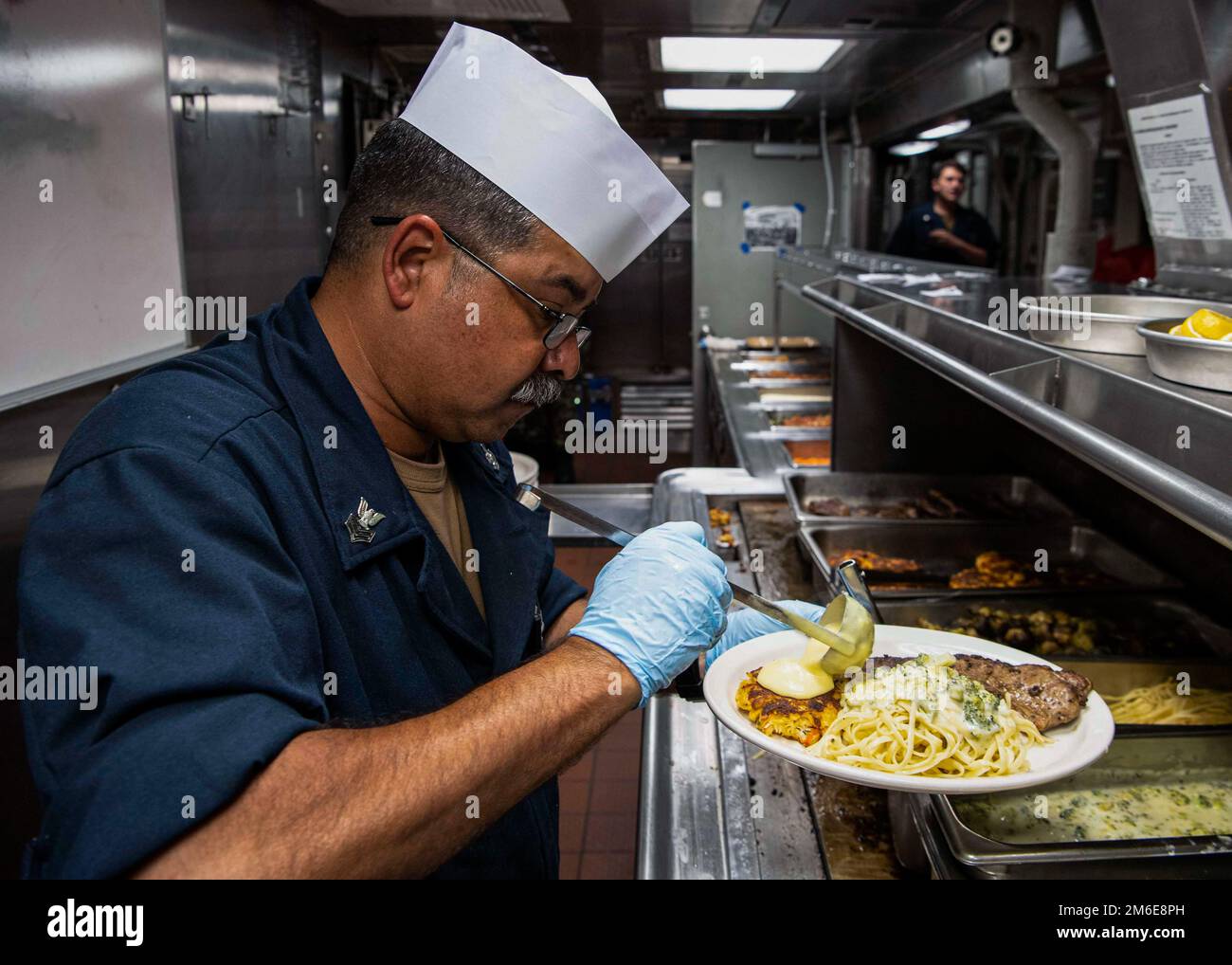 INDIAN OCEAN (April 26, 2022) Culinary Specialist 1st Class Robert ...