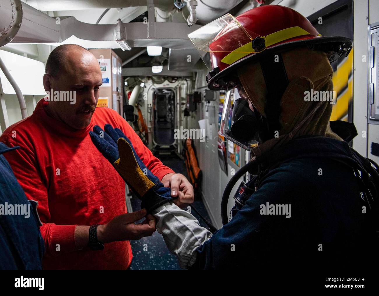 INDIAN OCEAN (April 26, 2022) Damage Controlman Fireman Nicholas ...
