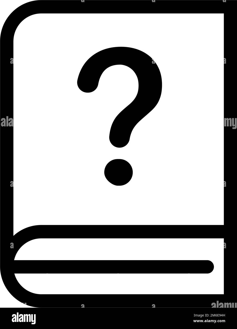 Help icon. Question mark and book icon. Editable vector Stock Vector ...