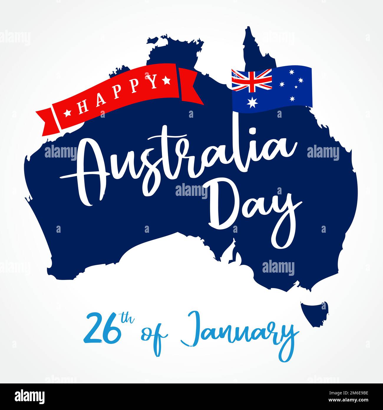 Happy Australia Day holiday poster concept. January 26 banner ...
