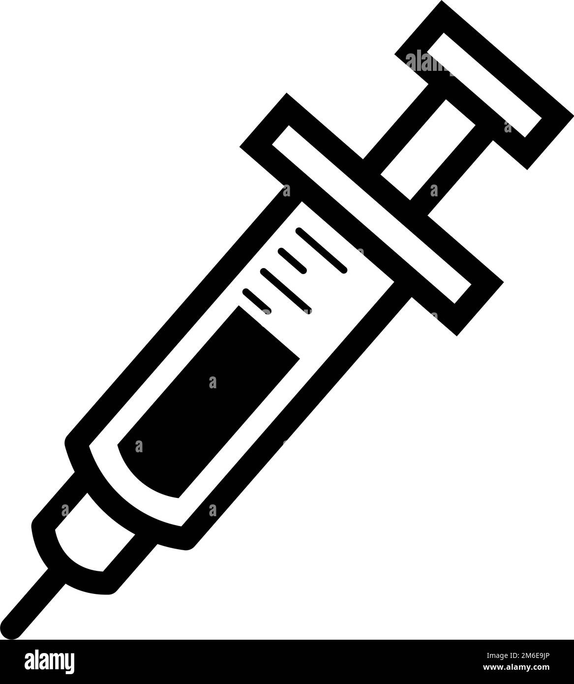 Syringe icon. Medical injection. Prophylactic injection. Medical ...
