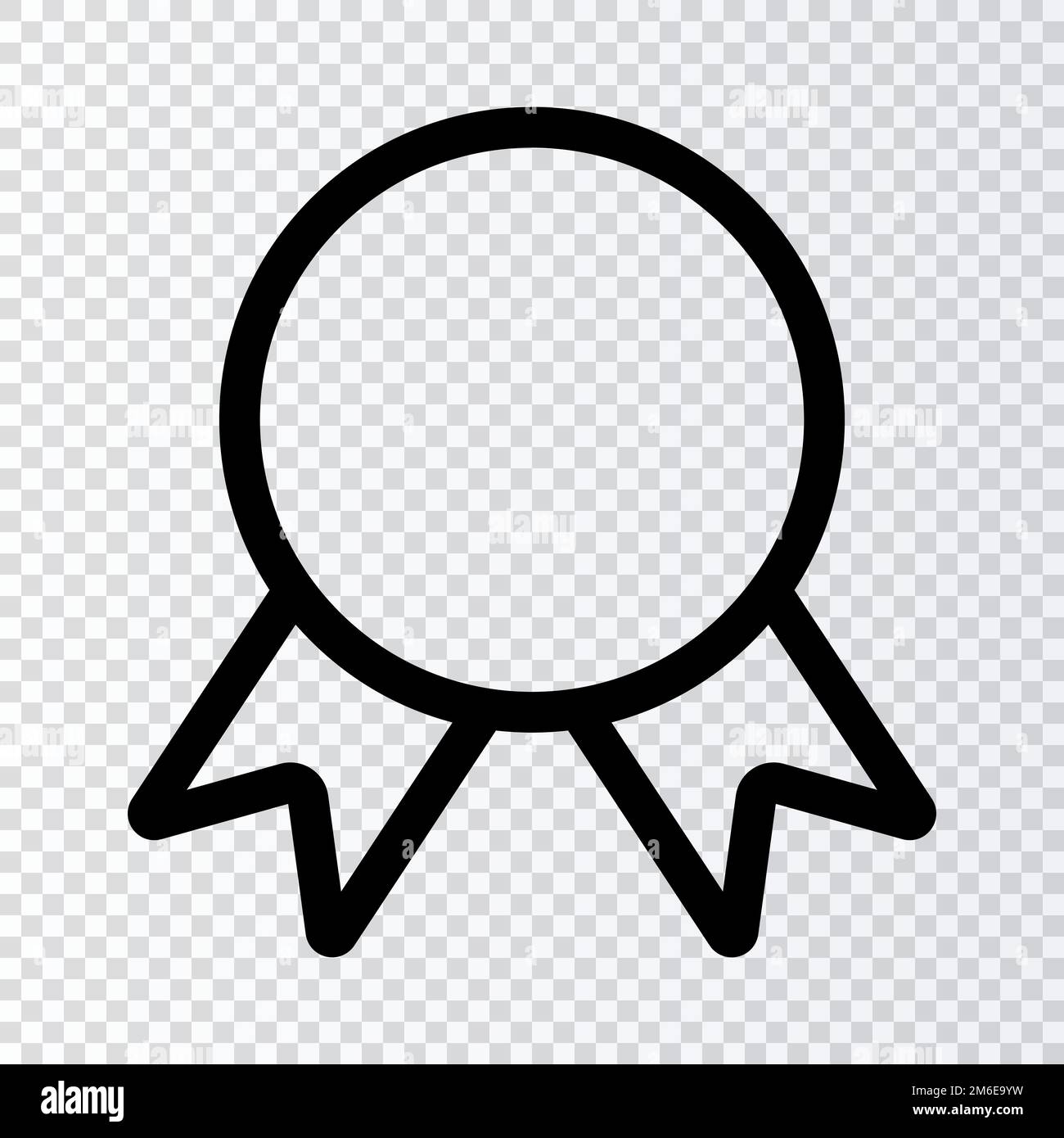 Medal icon isolated on transparent background. Reward and memorial ...