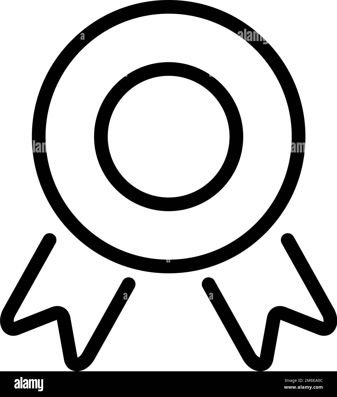 Simple reward medal. Award badge. Editable vector Stock Vector Image ...