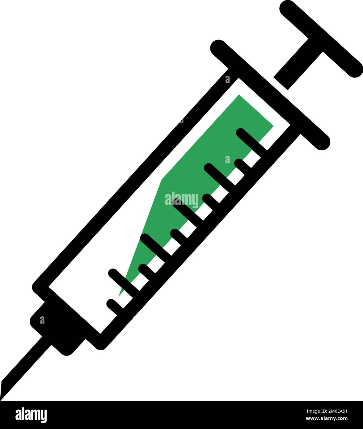 Medical syringe icon. Vaccination. Editable vector Stock Vector Image ...