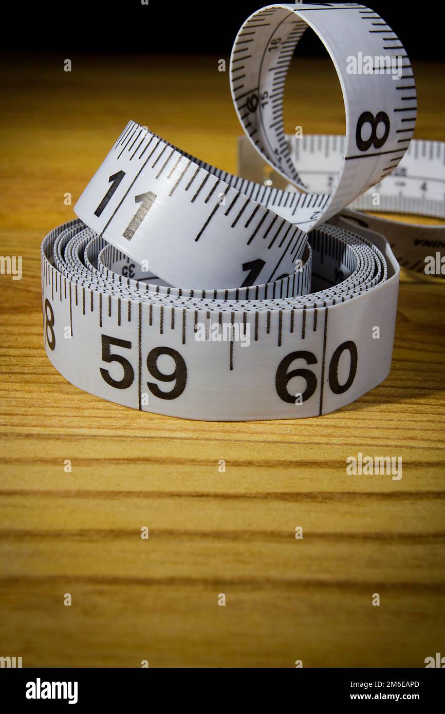 White tailor meter Stock Photo - Alamy