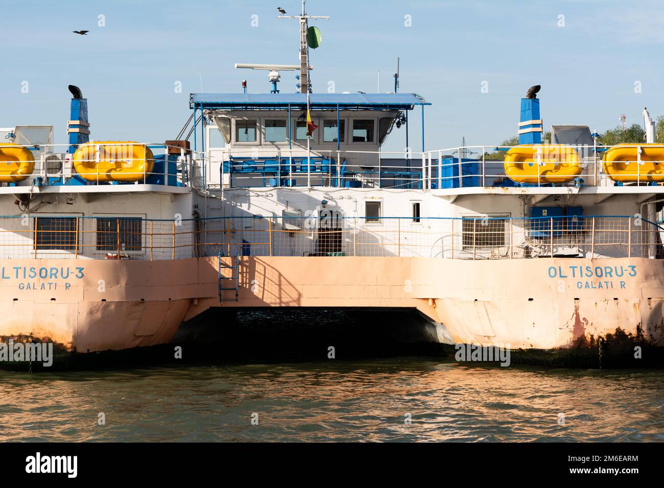Galati, Romania - September 15, 2022: Ferry ship Oltisoru 3 (Vessel ...