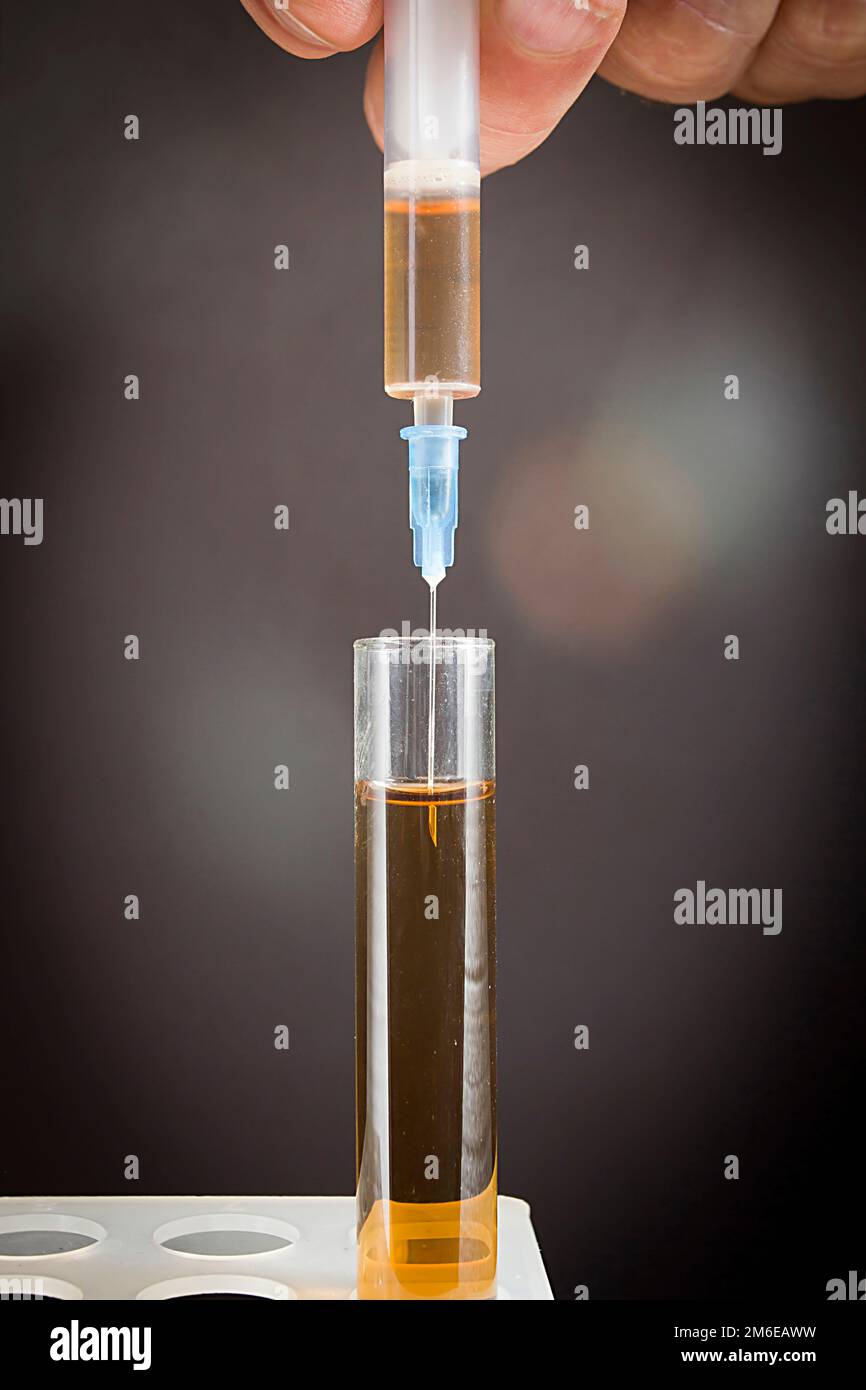 Medical science laboratory glassware Stock Photo - Alamy
