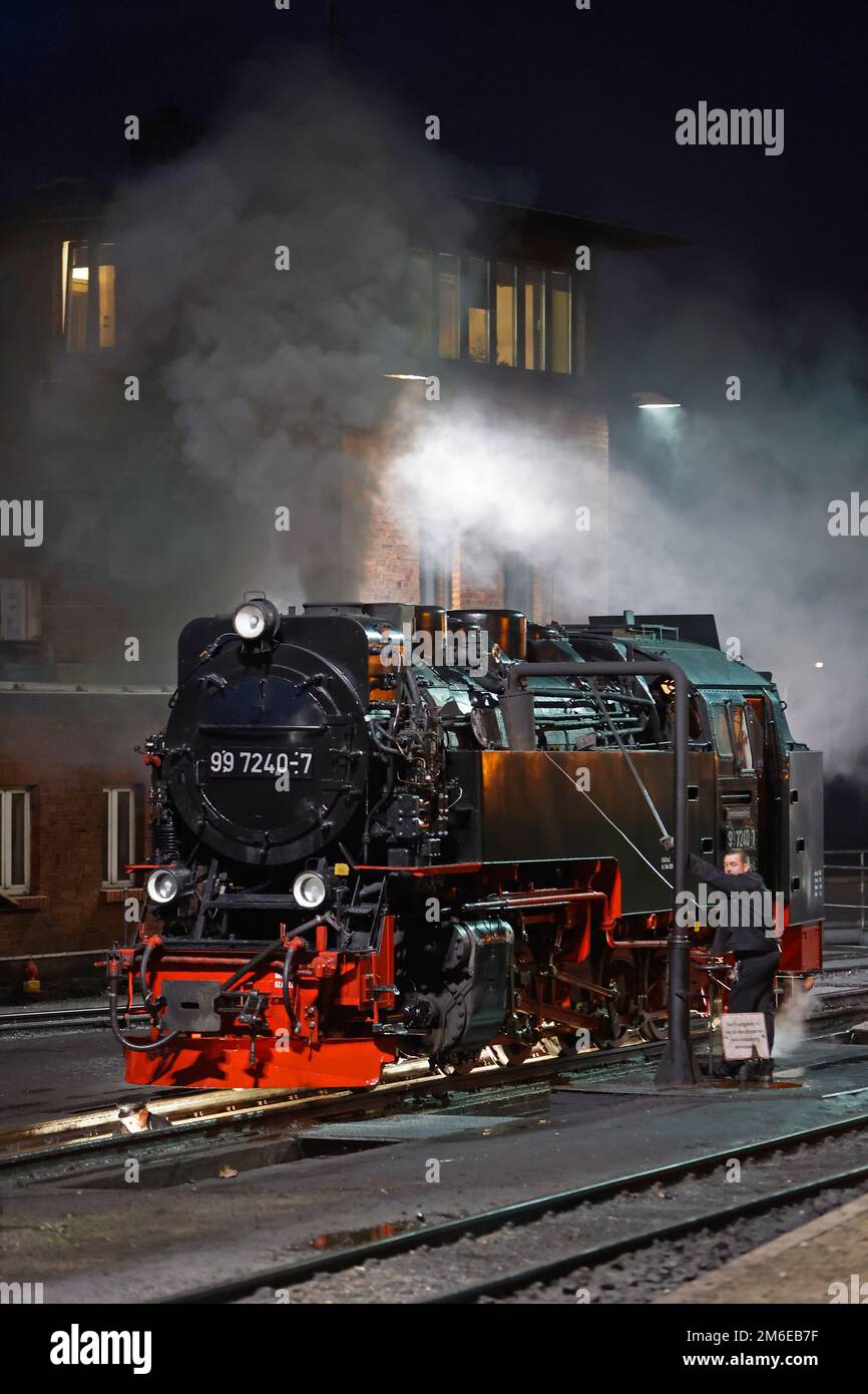 Wernigerode, Germany. 03rd Jan, 2023. A steam locomotive of the Harzer ...