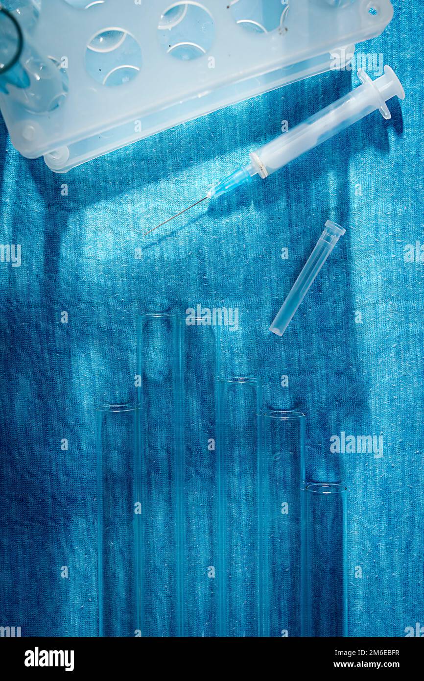 Medical science laboratory glassware Stock Photo - Alamy