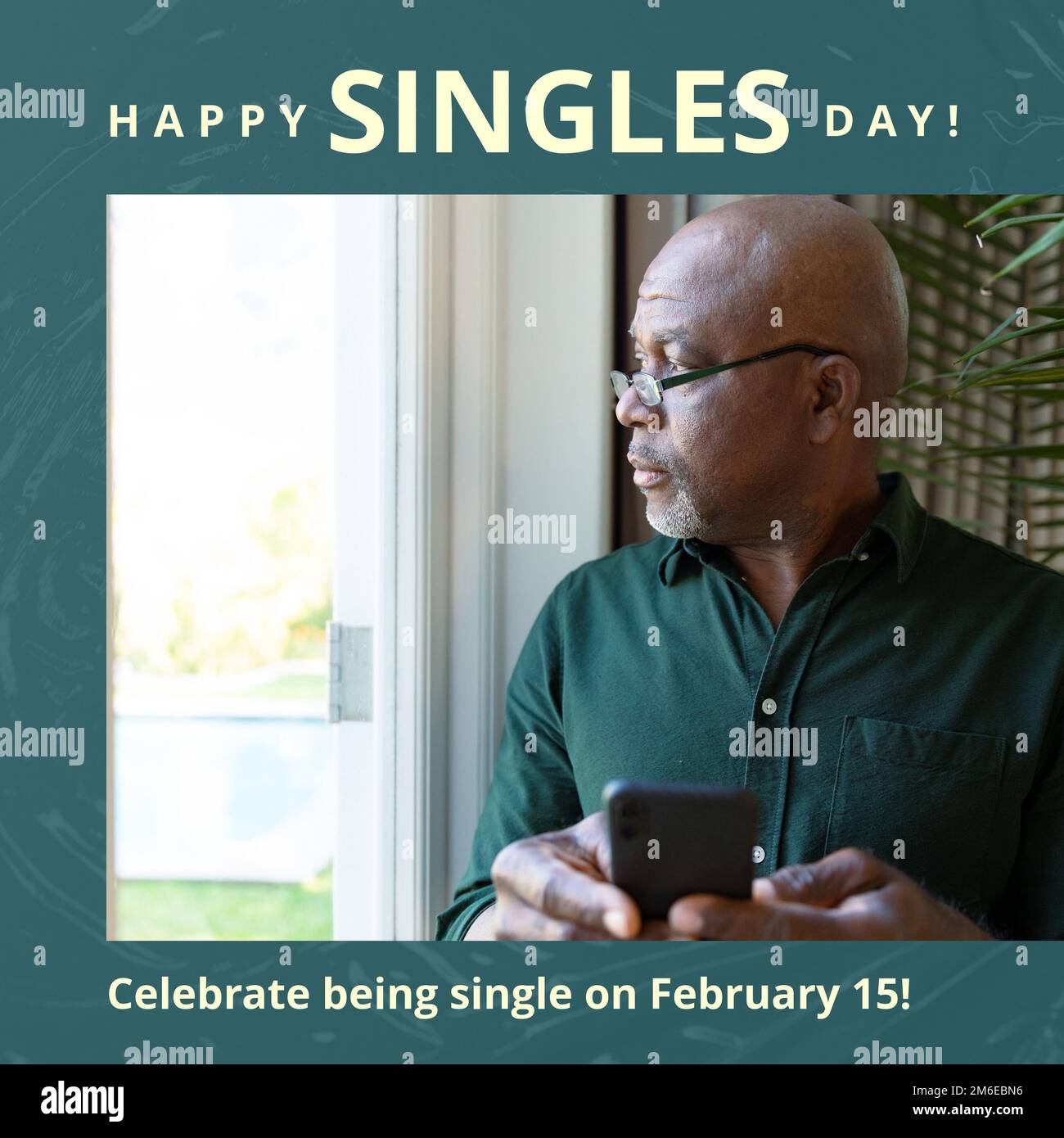 Happy singles day and celebrate being single on february 15 text ...