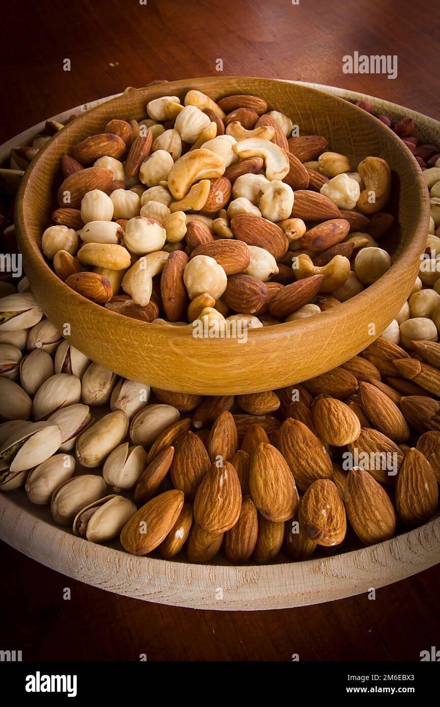 The diverse set of nuts Stock Photo - Alamy