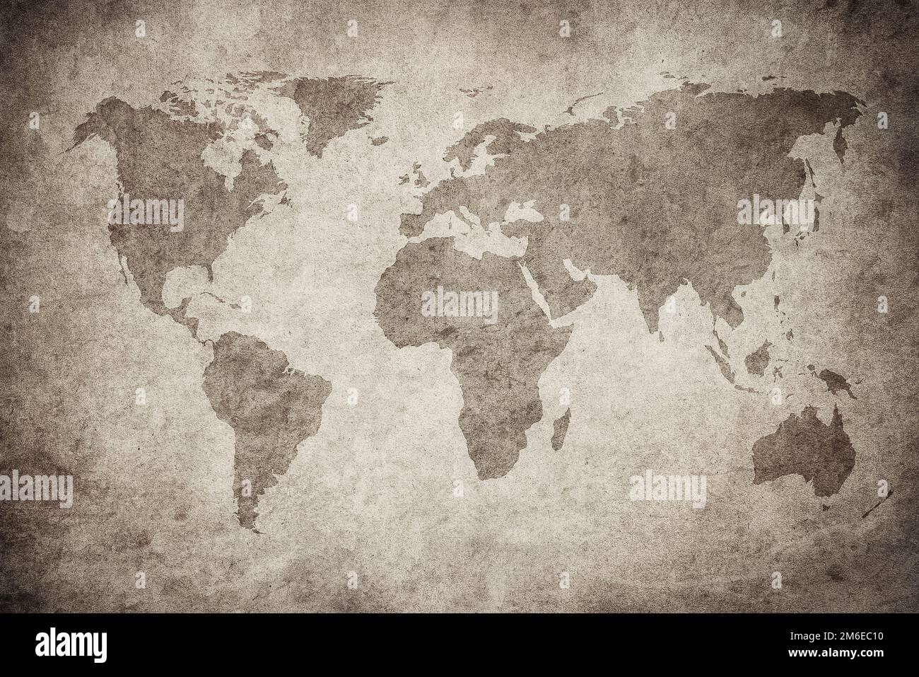 Grunge map of the world Stock Photo - Alamy