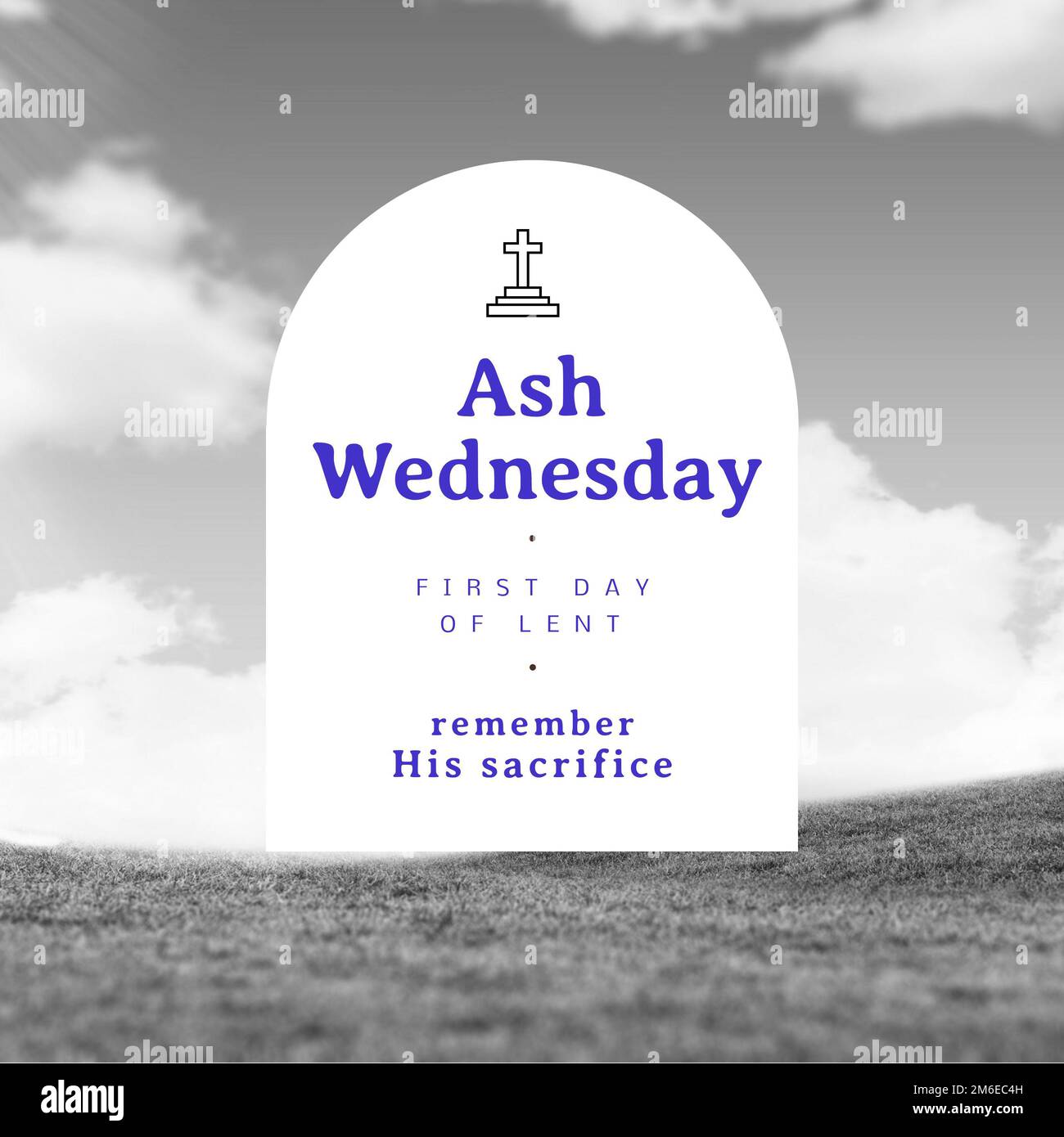Cross, ash wednesday, first day of lent, remember his sacrifice text in ...