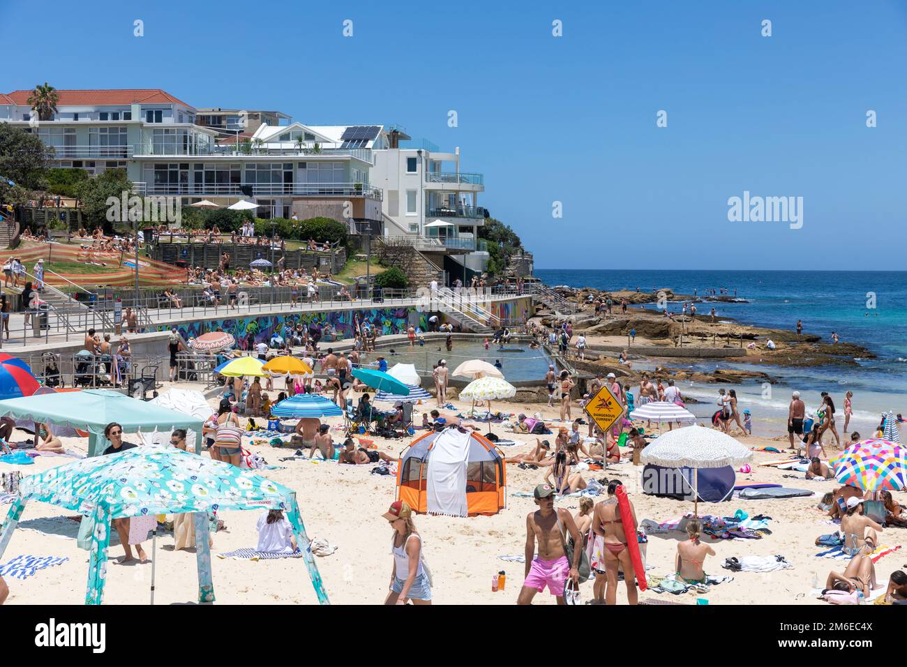 North Bondi beach and children pool area, crowded Bondi beach summer ... North Bondi beach and children pool area, crowded Bondi beach summer ...