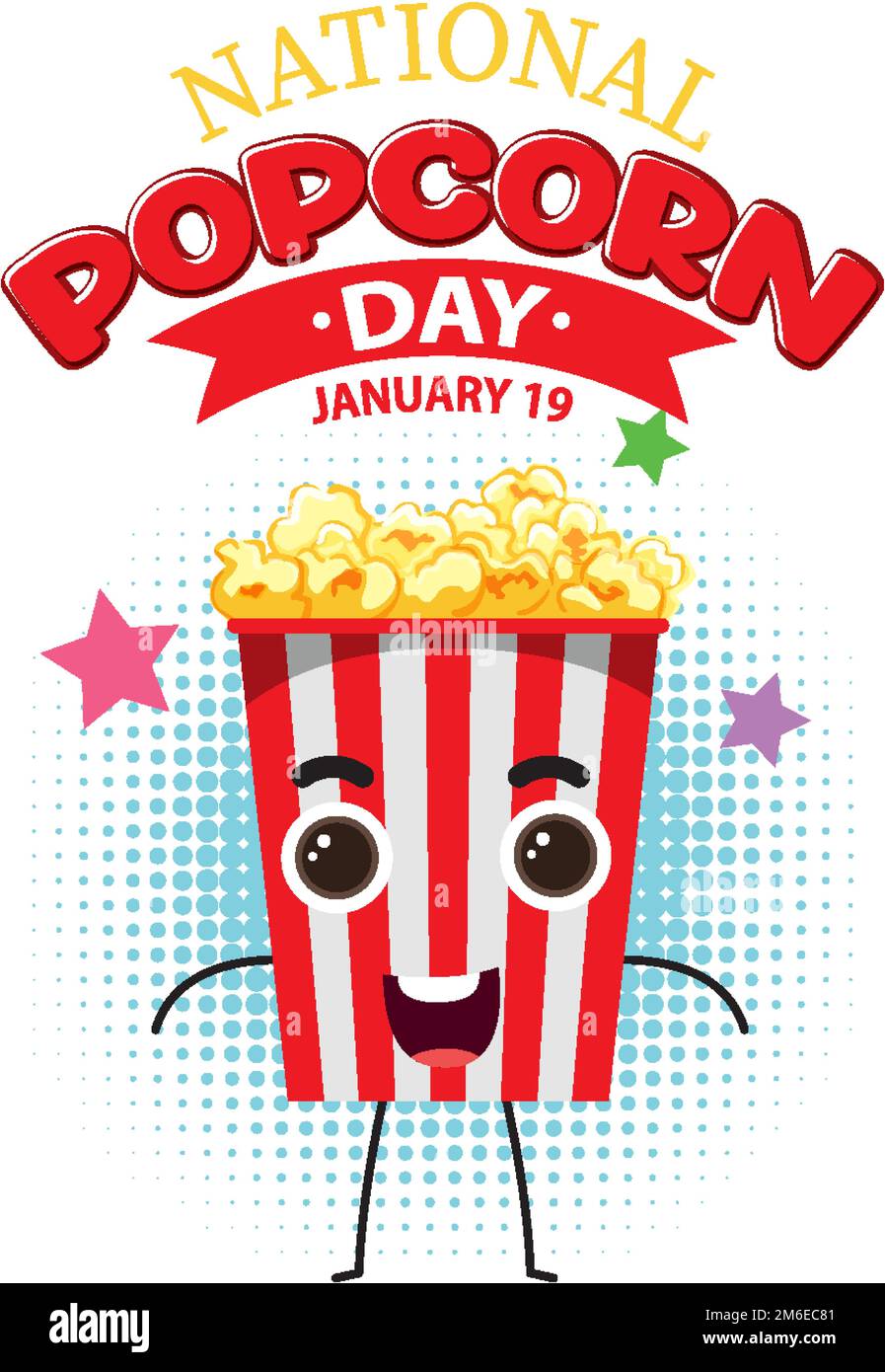 National Popcorn Day Banner Design illustration Stock Vector Image ...