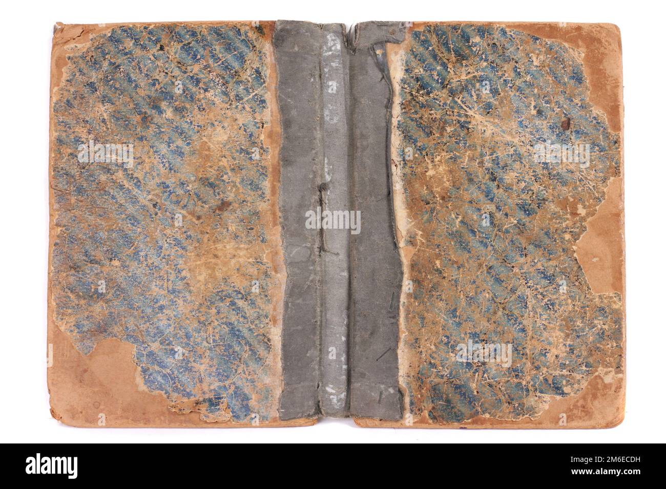 Old antique vintage open book on white Stock Photo - Alamy