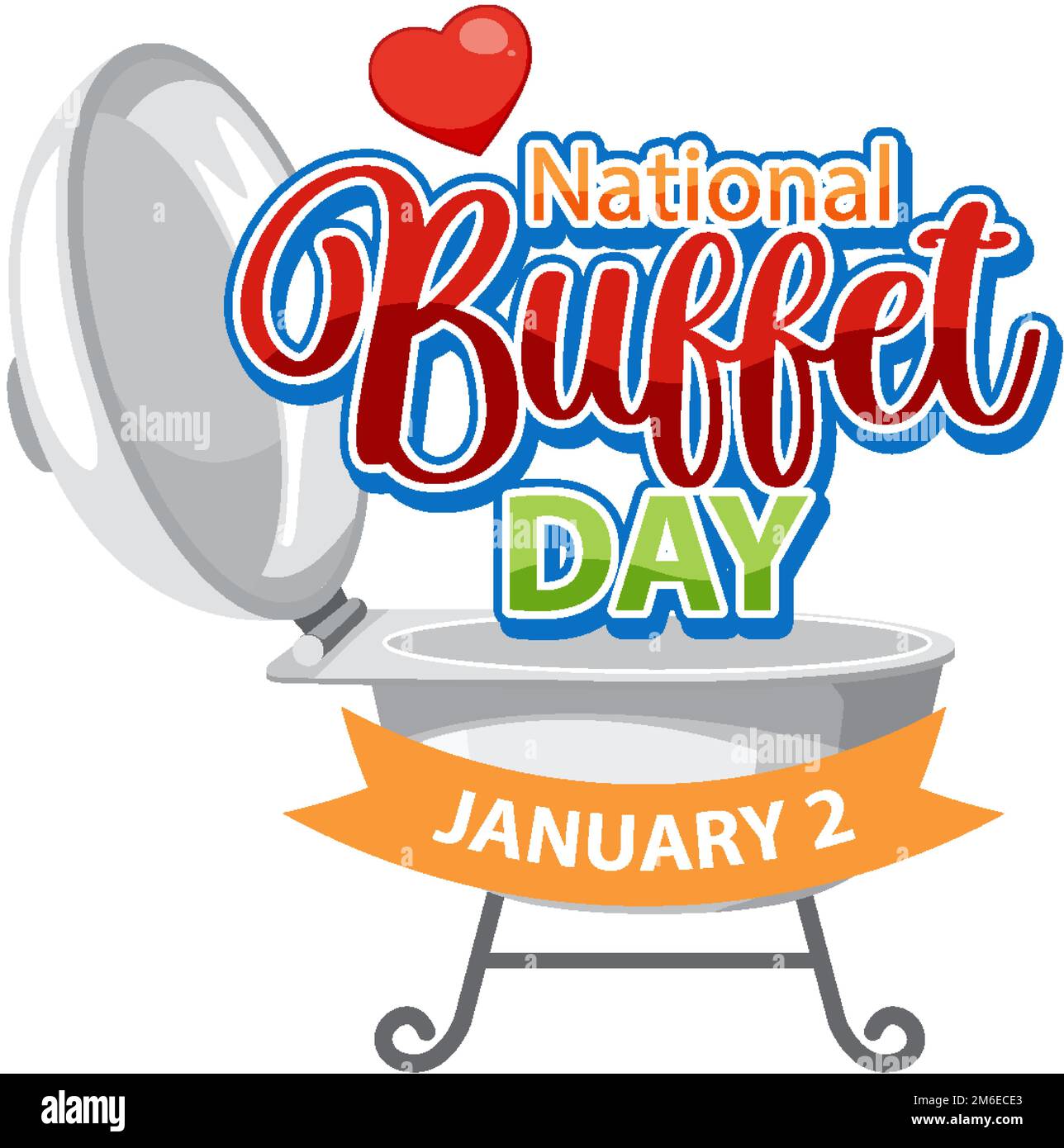 National Buffet Day Banner Design illustration Stock Vector Image & Art ...