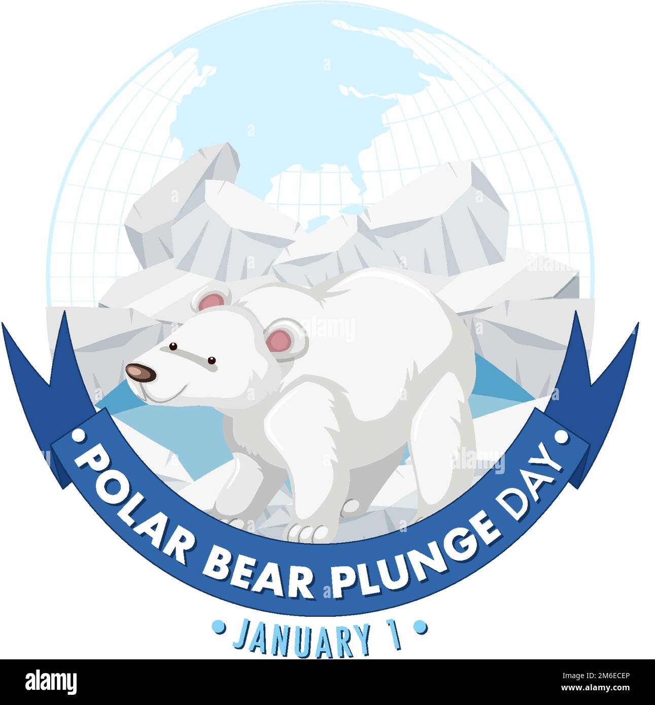 Polar plunge Stock Vector Images - Alamy