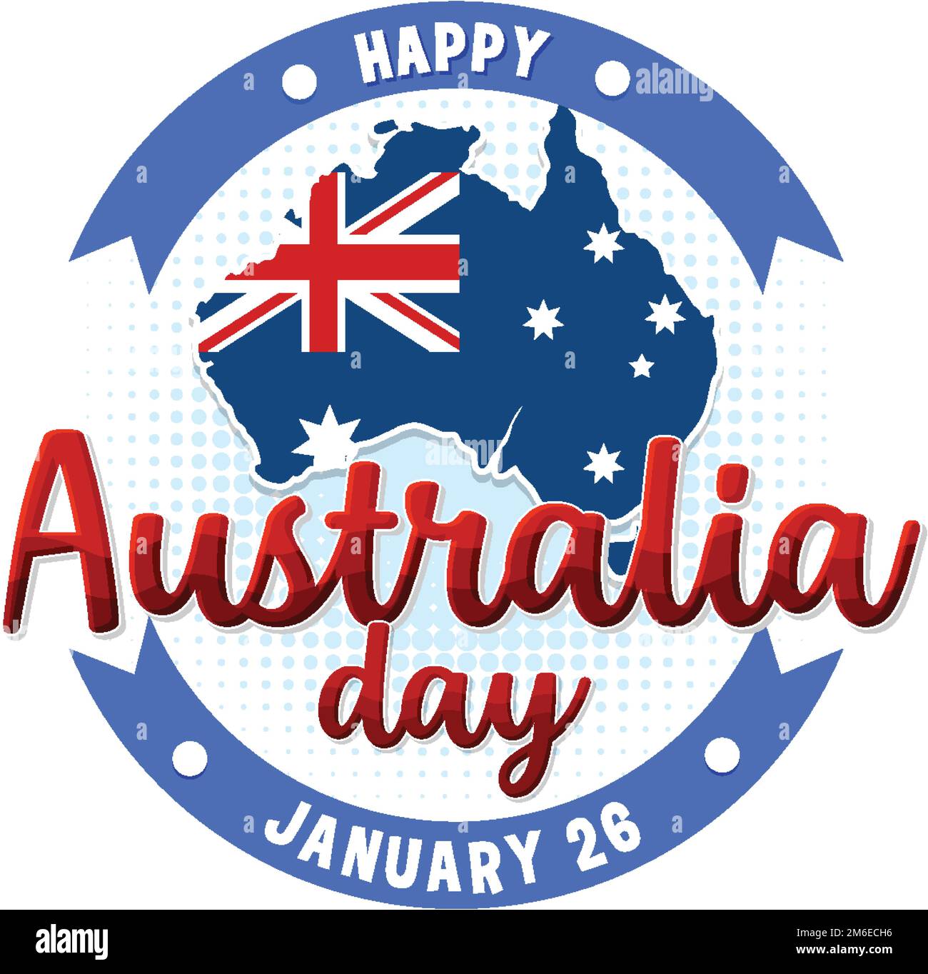 Happy Australia day banner design illustration Stock Vector Image & Art ...
