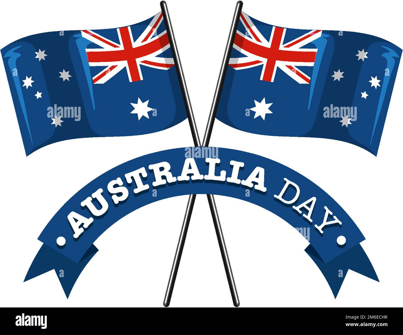 Happy Australia Day Banner Design illustration Stock Vector Image & Art ...