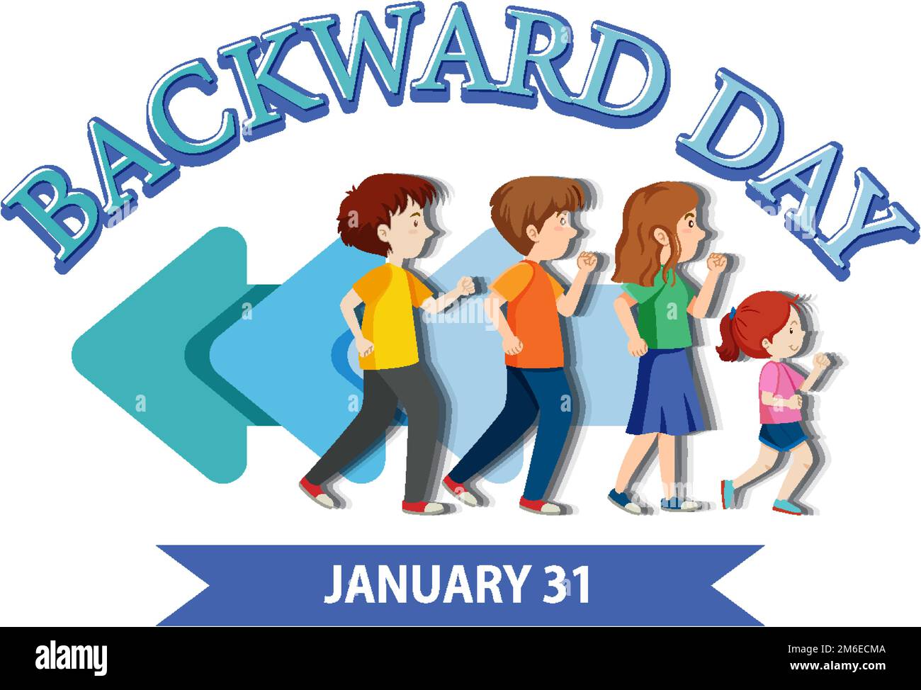 National backward day banner design illustration Stock Vector Image ...