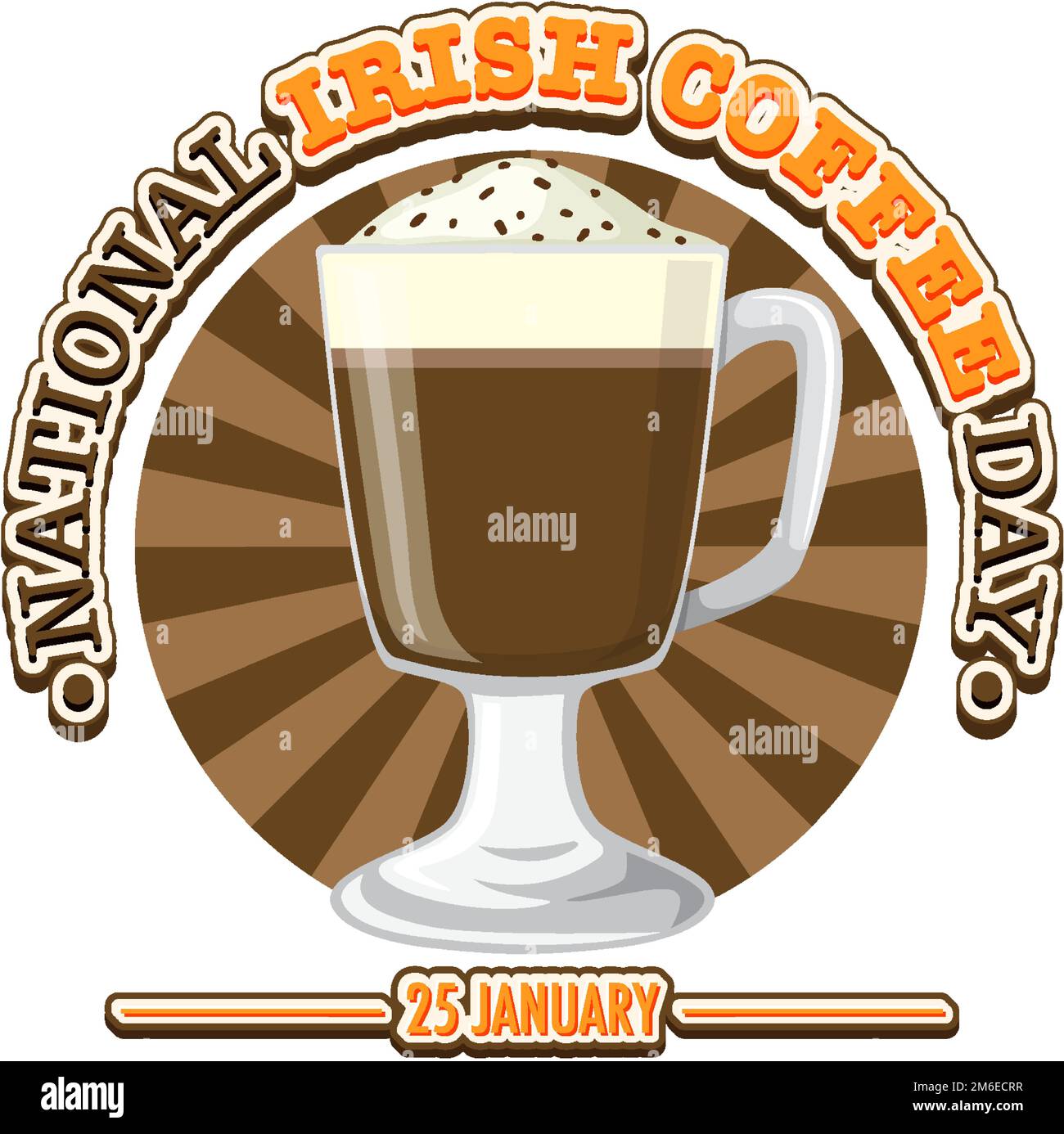 National Irish coffee day banner design illustration Stock Vector Image ...