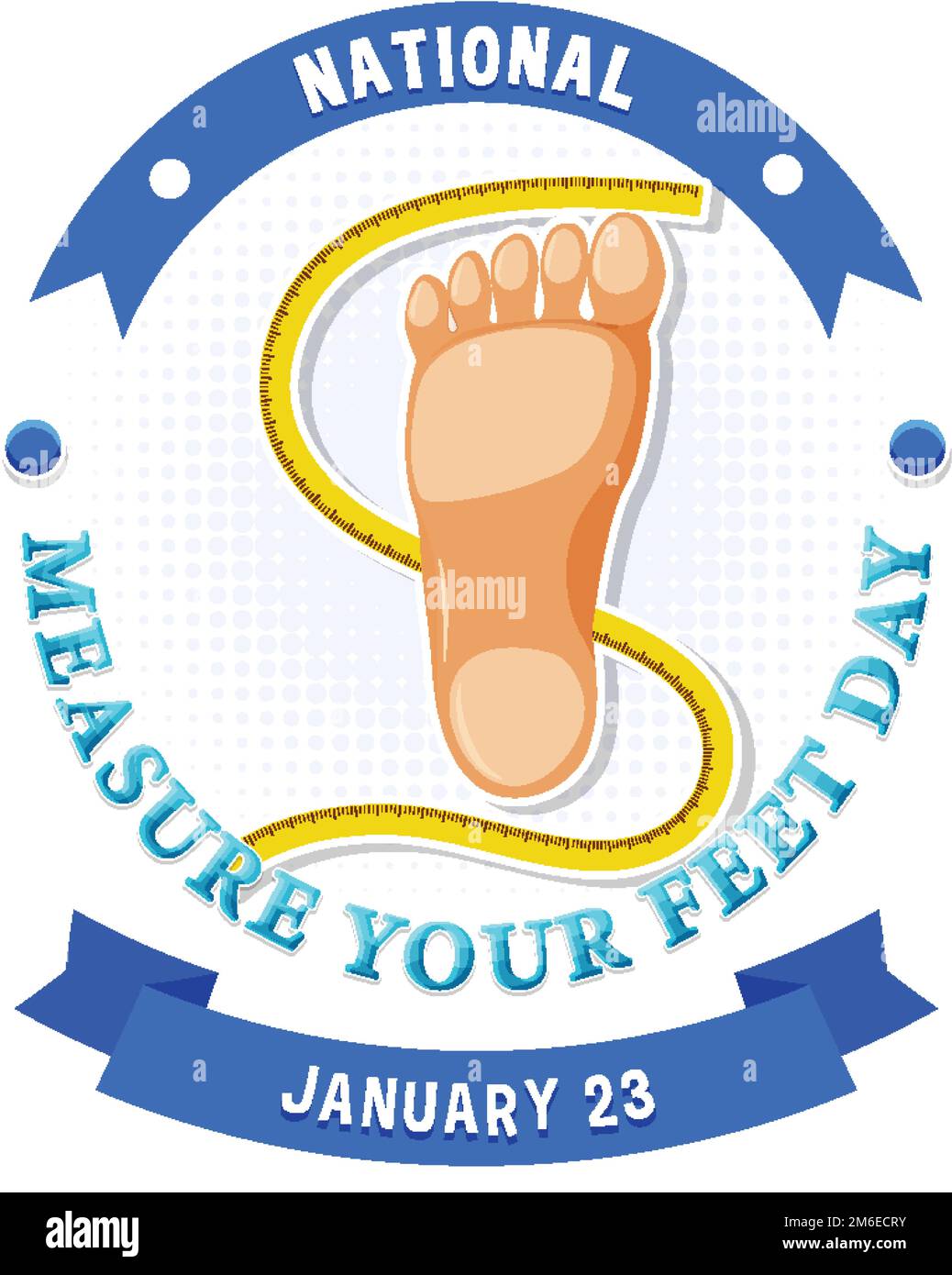 National Measure Your Feet Day Banner Design illustration Stock Vector ...