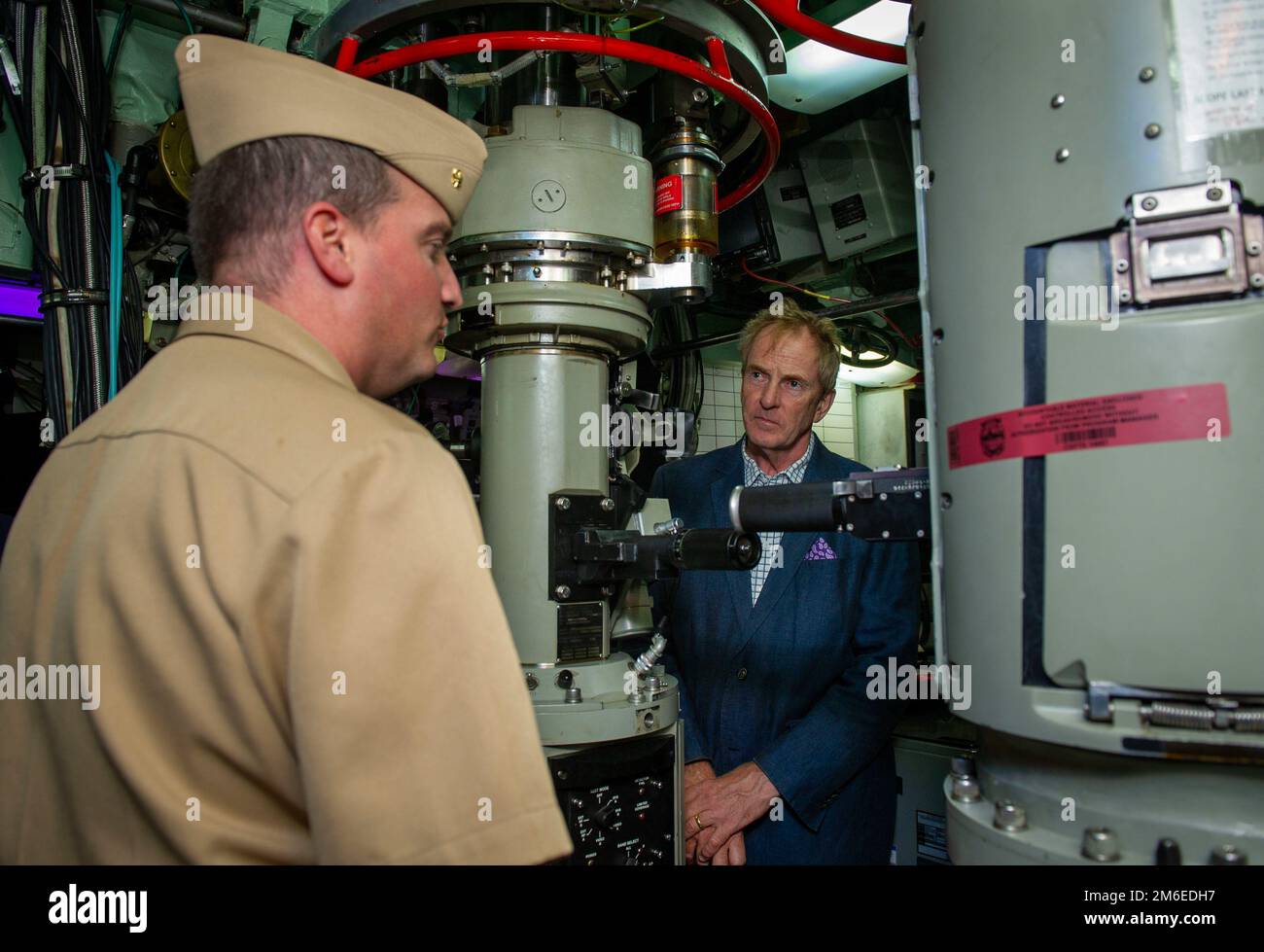 PERTH, Australia (April 26, 2022) Cmdr. Colby Bacon, Executive officer ...
