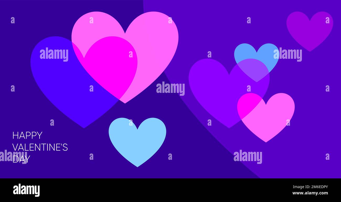 Happy Valentines Day Vector Banner Card Flyer Invitation Poster