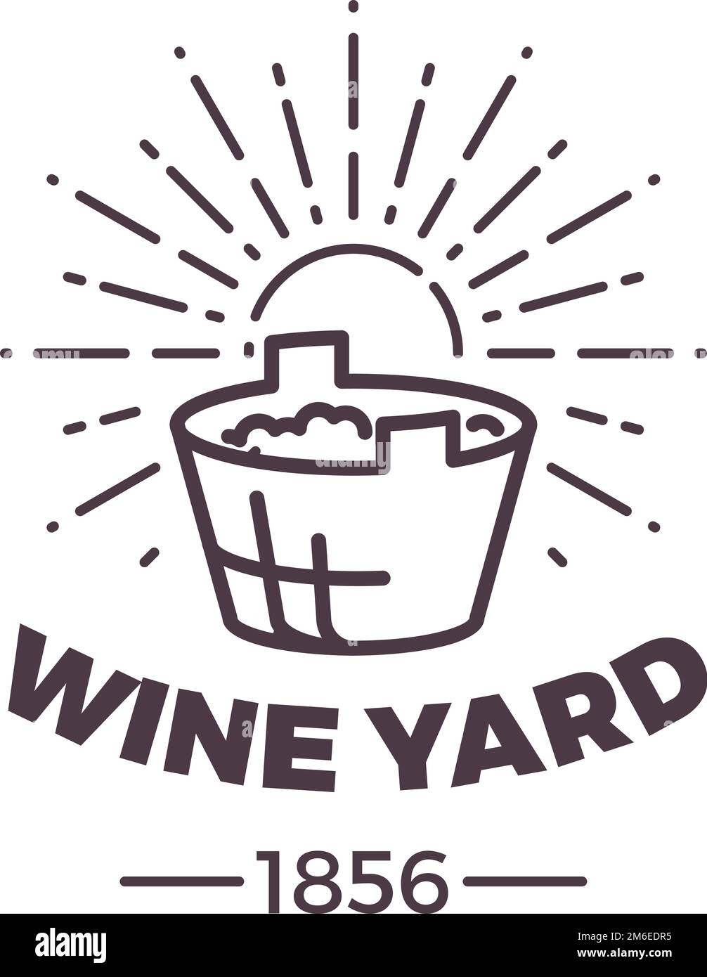 Wine yard winery logo. Alcohol production label Stock Vector Image ... Wine yard winery logo. Alcohol production label Stock Vector Image ...