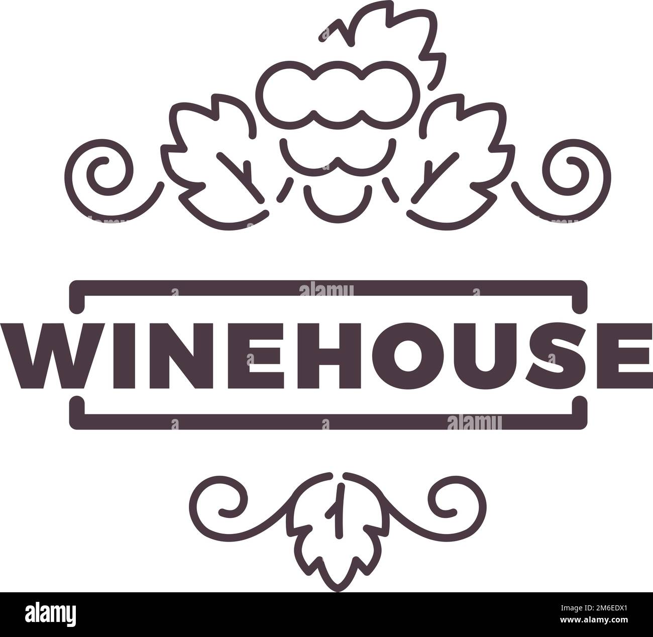 Vineyard illustration Cut Out Stock Images & Pictures - Alamy