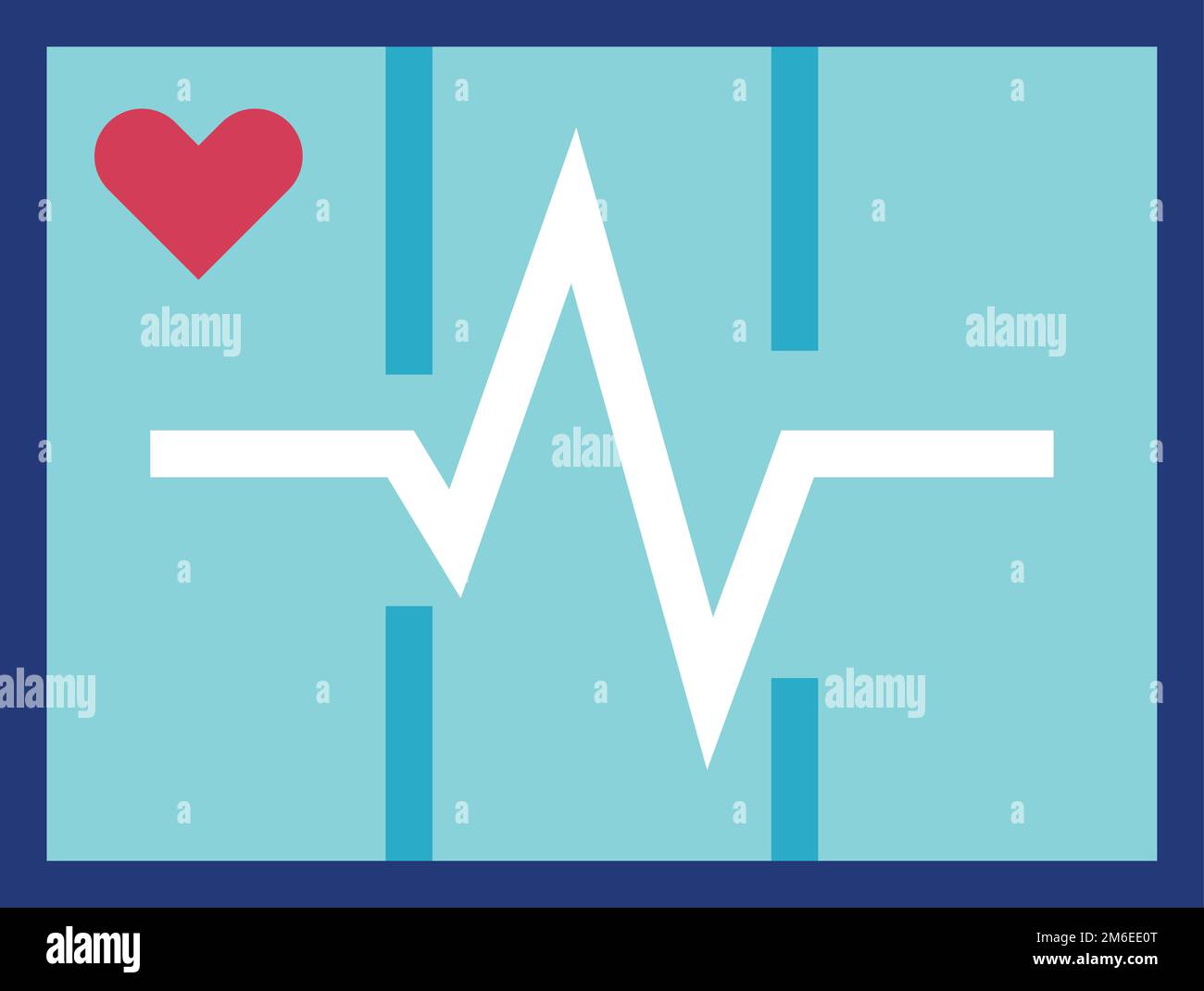 Heartbeat monitor. Cardiogram symbol. Medical diagnostic icon Stock ...