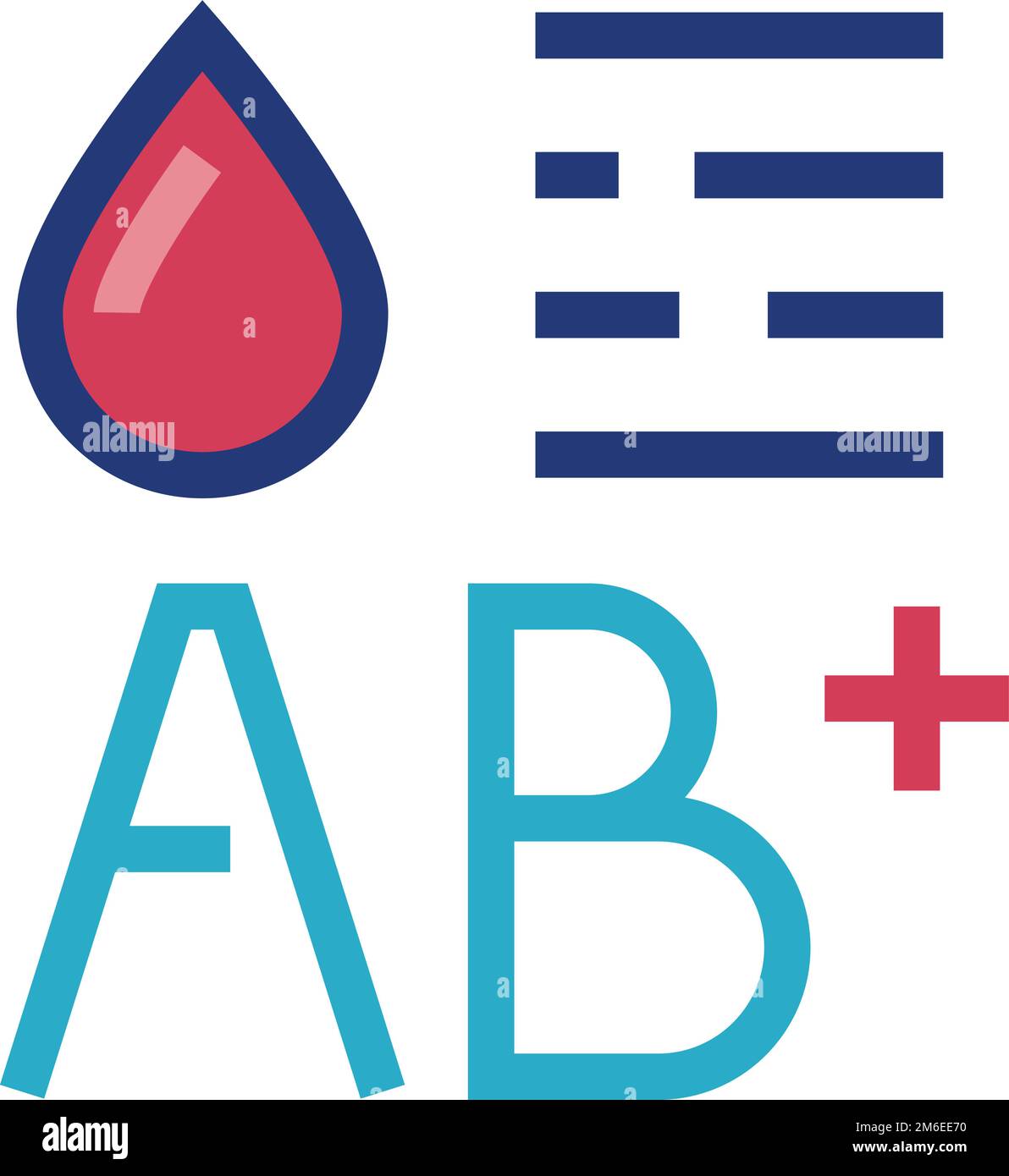 Blood type icon. Medical classification group symbol Stock Vector Image ...