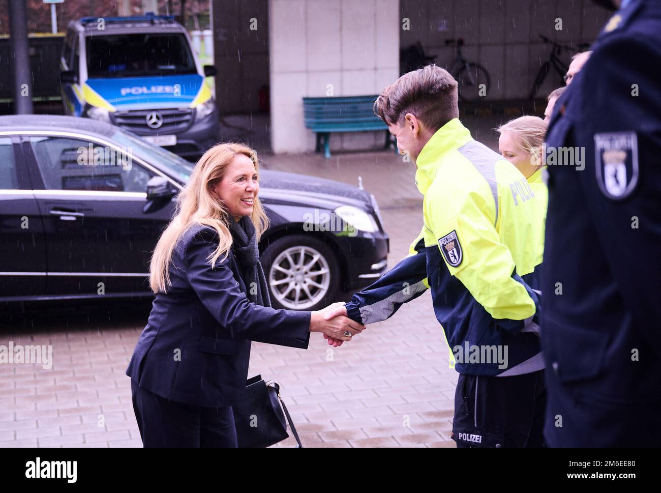 Berlin, Germany. 04th Jan, 2023. Barbara Slowik, Chief of Police comes ...