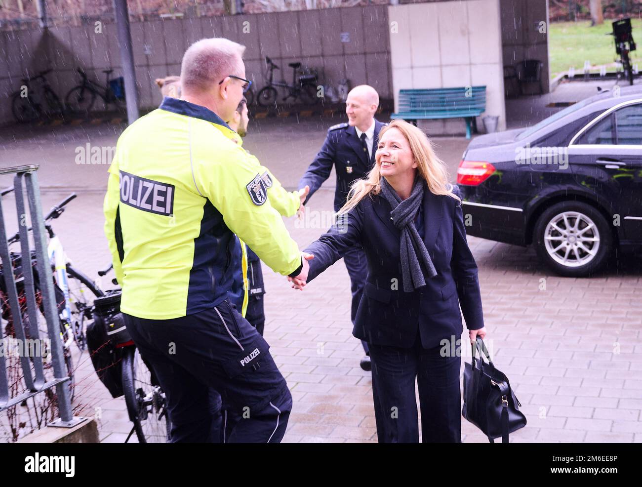 Berlin, Germany. 04th Jan, 2023. Barbara Slowik, Chief of Police comes ...