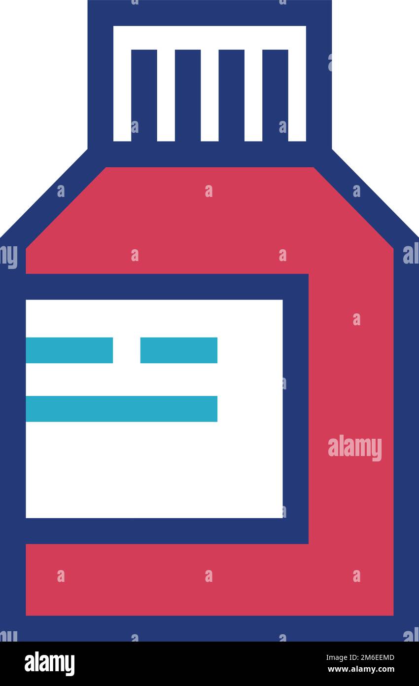 Pill bottle icon. Color medical drug container Stock Vector Image & Art ...