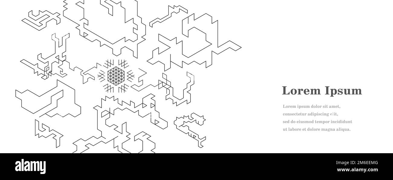 abstract black white hexagon, ai artificial intelligence, geometric ...